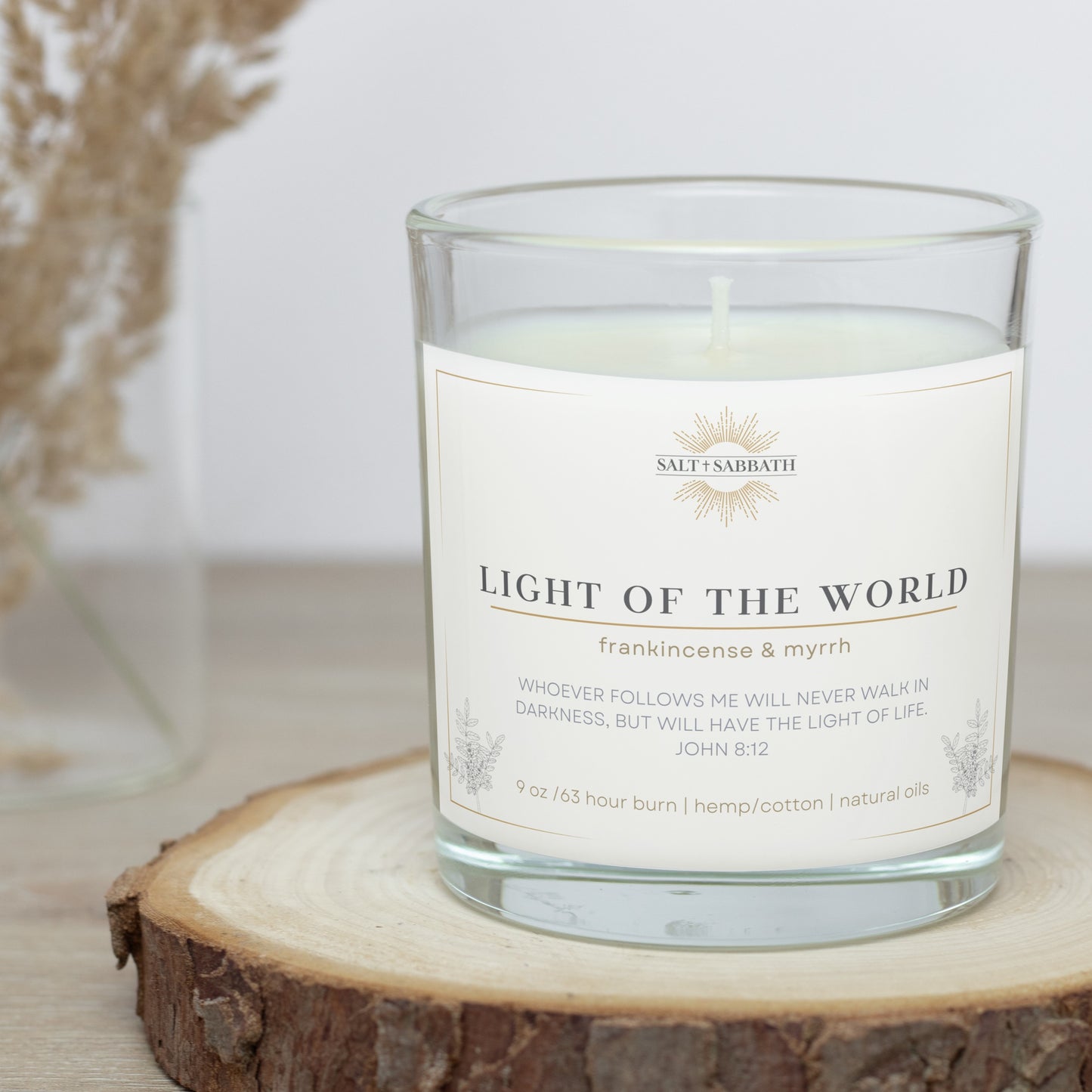Frankincense and Myrrh Candle | Non-Toxic Bible Verse Candle | Made in ...